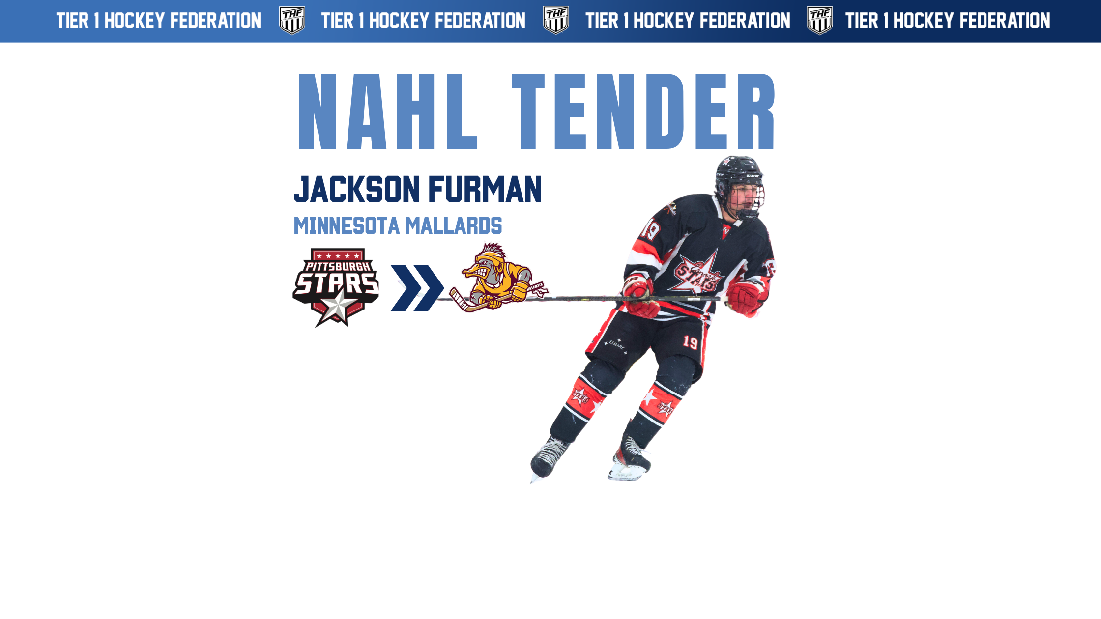 Pittsburgh Stars Forward Furman Tendered by Minnesota Mallards of NAHL ...